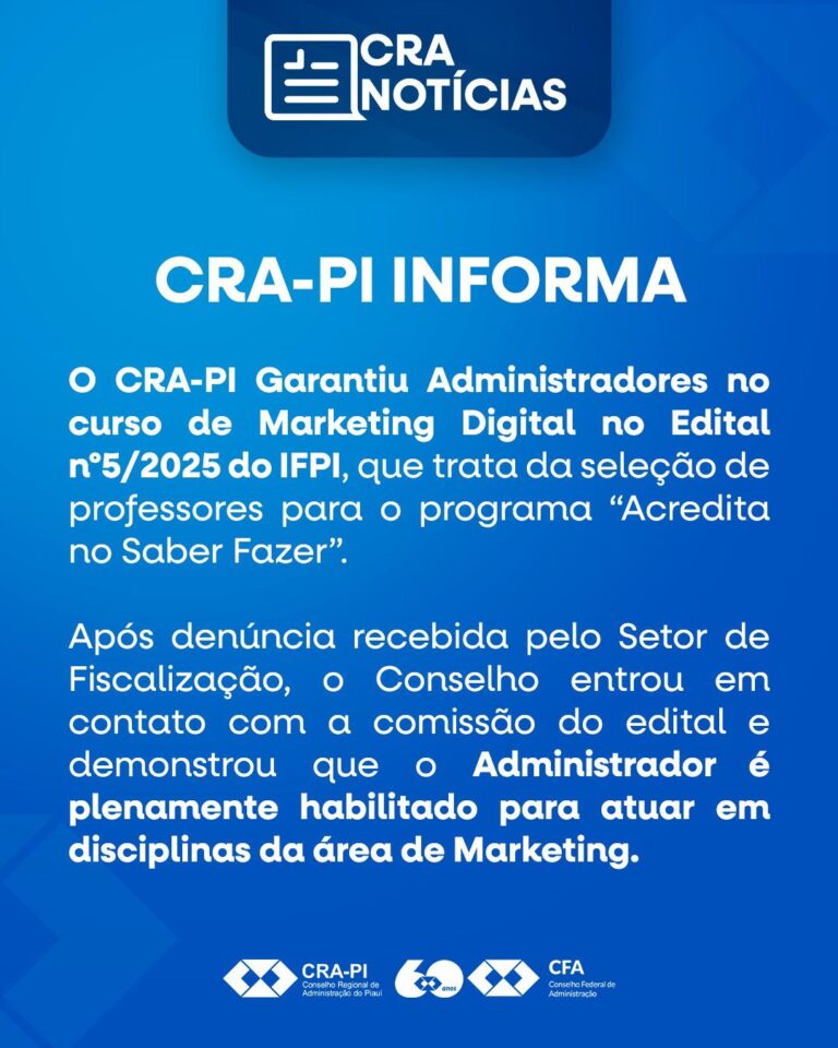 CRA-PI – Conselho Regional de Administração do Piauí