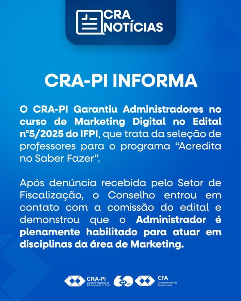 CRA-PI – Conselho Regional de Administração do Piauí